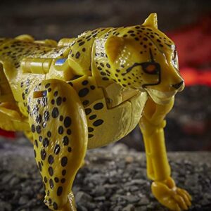 Transformers Toys Generations War for Cybertron: Kingdom Deluxe WFC-K4 Cheetor Action Figure - Kids Ages 8 and Up, 5.5-inch