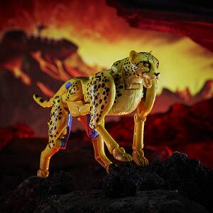 Transformers Toys Generations War for Cybertron: Kingdom Deluxe WFC-K4 Cheetor Action Figure - Kids Ages 8 and Up, 5.5-inch