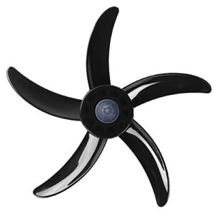 yizyif household standing pedestal fan table fanner 20 inch fan blade plastic 5 leaves fan blade fans accessories with nut cover black one size