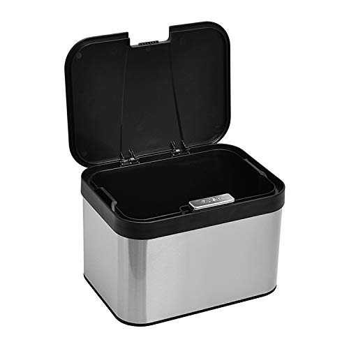 Stainless Steel Compost Kitchen Counter Bin (1.13 Gallon/4.3 Liter)