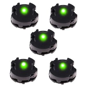 yikko 5pcs led units for gundam models kits, mg led unit set for gundam 00 mg gn-x light up certain gundam models hobby accessories xmas gift for kids (green)