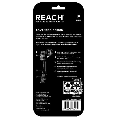 Reach Advanced Design Toothbrush, Firm Bristles, 7 Count Value Pack