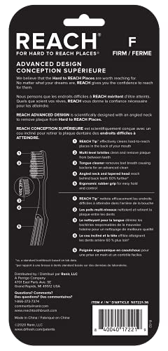 Reach Advanced Design Toothbrush, Firm Bristles, 7 Count Value Pack