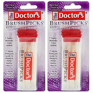 The Doctor's Brushpicks, Interdental Toothpicks, 120 Count (Pack of 2)