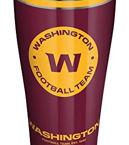 Tervis Triple Walled NFL Washington Insulated Tumbler Cup Keeps Drinks Cold & Hot, 30oz - Stainless Steel, Touchdown