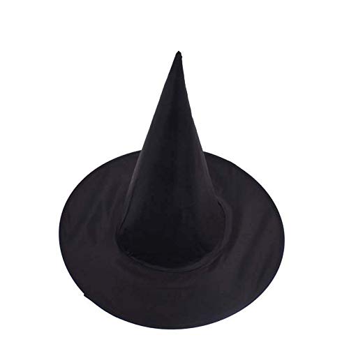 16 pcs Halloween Black Witch Hat for Party Masquerade Cosplay Costume Accessory Daily for Halloween Carnival Party Black