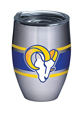 Tervis Triple Walled NFL Los Angeles Rams Insulated Tumbler Cup Keeps Drinks Cold & Hot, 12oz - Stainless Steel, Stripes