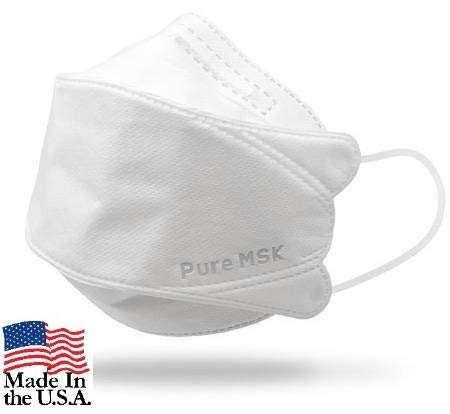 PureMSK - Made in the USA - Disposable Face Mask - Masks for Protection - White Adult Size - (10 PACK)