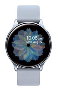 samsung galaxy watch active2 (44mm, gps, bluetooth, unlocked lte), silver - (us version) (renewed)