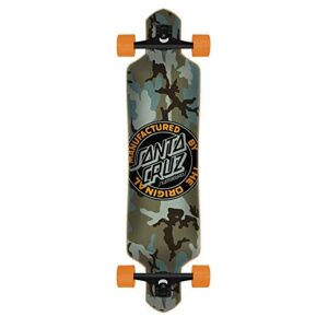 santa cruz longboard mfg dot drop through camo 9.2" x 41"