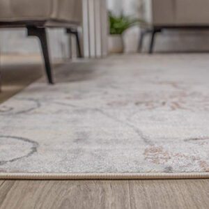 SUPERIOR Briony Area Rug, 6' x 9', Hazelnut