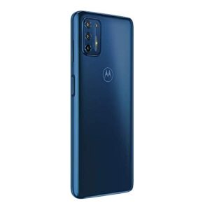 Moto G9+ Plus XT2087, 4G LTE, International Version (No US Warranty), 128GB, 4GB, Dark Blue - GSM Unlocked (AT&T, T-Mobile, Metro, Straight Talk) - 64GB SD Bundle