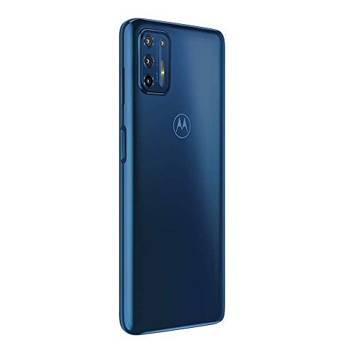 Moto G9+ Plus XT2087, 4G LTE, International Version (No US Warranty), 128GB, 4GB, Dark Blue - GSM Unlocked (AT&T, T-Mobile, Metro, Straight Talk) - 64GB SD Bundle