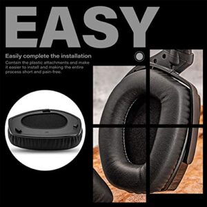 HDR175 Replacement Ear Pads Compatible with HDR175 RS175 RS185 HDR185 RS195 HDR195 RS165 HDR165 Headphone - Memory Foam Ear Cups Ear Cushions I Black