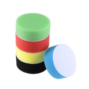 uxcell 3" foam drill polishing pad kit flat sponge pads for boat 5pcs