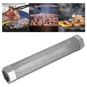 Naroote 12in Smoker Tube, Stylish BBQ Smoker Tube, for Gas Grill Electric Grill(Hexagon)