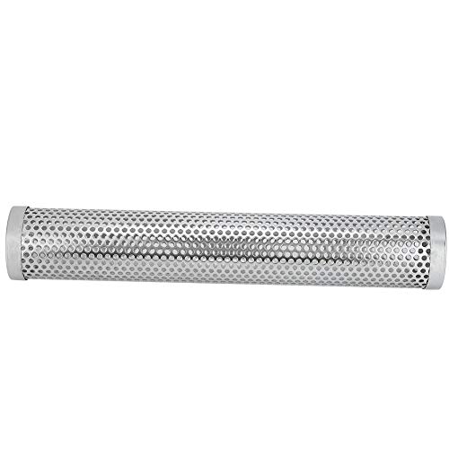 Naroote 12in Smoker Tube, Stylish BBQ Smoker Tube, for Gas Grill Electric Grill(Round)