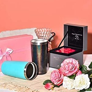 Boss Lady Mug Tumbler-Unique Christmas Birthday Gifts for Women Boss Female Mom Stainelss Steel Wine Tumbler with Staw and Lid Friend Gifts 20oz Glitter charcoal