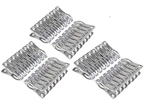 Pealeep Clothes pins, 60Pcs Metal Beach Chair Towel Clips,Heavy Duty Stainless Steel Clothespin, Beach Towel Clips Keep Your Towel from Blowing Away