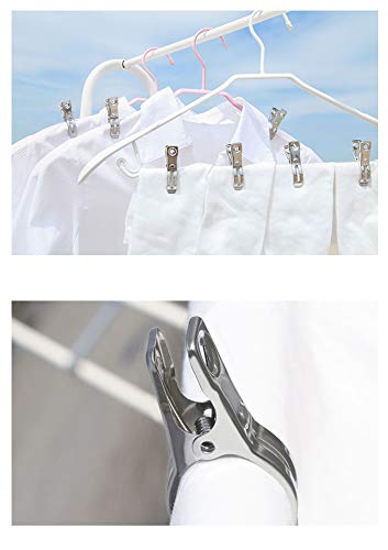 Pealeep Clothes pins, 60Pcs Metal Beach Chair Towel Clips,Heavy Duty Stainless Steel Clothespin, Beach Towel Clips Keep Your Towel from Blowing Away