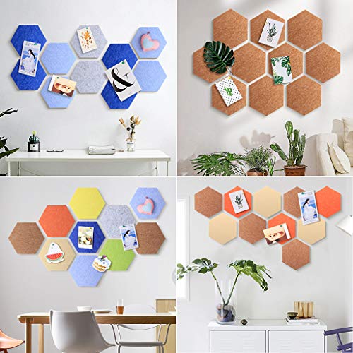 Wall decoration Three-Dimensional Felt Wall Sticker X10, Kindergarten Background, Hexagonal Color Bulletin Board Message Board