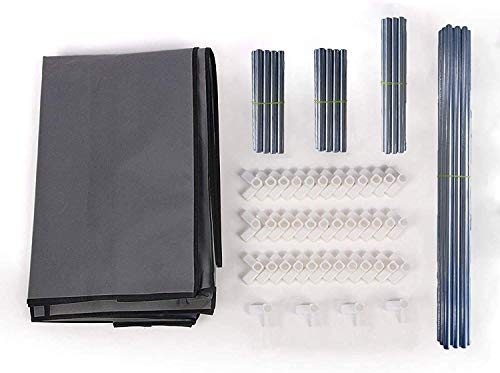 GreensTion-S 10-Tier Shoe Rack with Dustproof Cover 30 Pair Shoe Organizer Shoe Rack Tower Zippered Storage Shoe Cabinet Ideal for Hallway Corridor [3-6 delivery Days] (Gray)