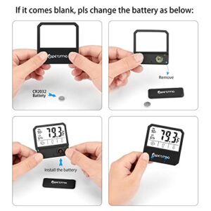 LCD Digital Aquarium Alarm Thermometer, Large Screen Transparent Fish Tank Thermometer, Always Monitoring Your Water Temperature - Fast & Accurate - No Messy Wires