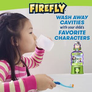 Firefly Anticavity Fluoride Rinse, Toy Story, Alcohol Free Formula, ADA Accepted, Helps Prevent Cavities, Bubble Berry Flavor, 16 Ounce