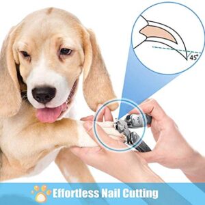 Quiet Sharp Dog Nail Clippers for X Large Medium Small Size Breed, Heavy Duty Metal Dog Nail Trimmers for Dogs < 200Lbs