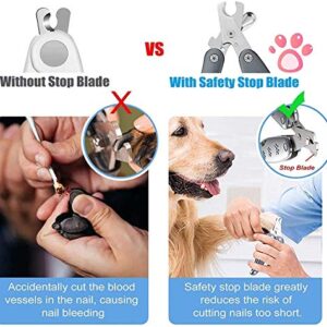 Quiet Sharp Dog Nail Clippers for X Large Medium Small Size Breed, Heavy Duty Metal Dog Nail Trimmers for Dogs < 200Lbs