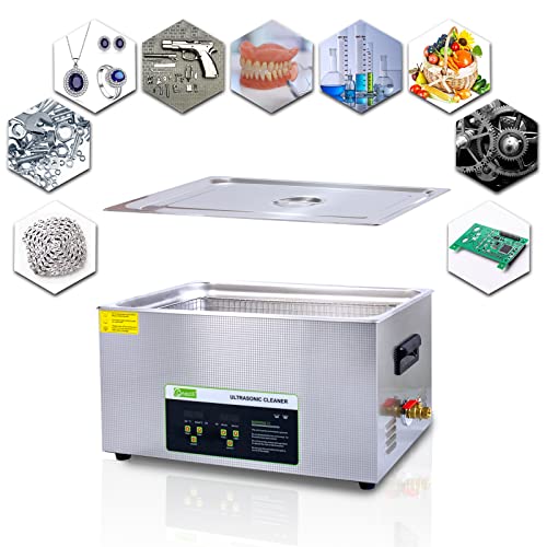 ONEZILI Ultrasonic Cleaner 20L, 40KHz Professional 480W Lab Ultrasonic Cleaner with Heater Timer for Parts Carburetor Dental Instrument Circuit Board Fuel Injector Brass Motor Repair Tools