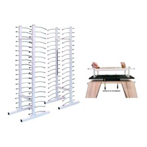 rotating paint rack & 18 door dry rack