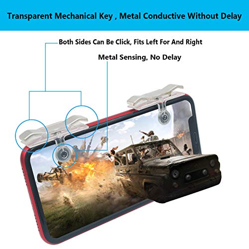 Mobile Game PUBG Trigger - PUBG Mobile Controller and Phone Game Controller for Call of Duty Mobile/FORTNITE Mobile/PUBG UC/Pub G/COD Mobile - Mobile Gaming Accessories and Phone TRIGGERS