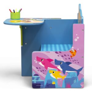 Baby Shark Chair Desk with Storage Bin - Ideal for Arts & Crafts, Snack Time, Homeschooling, Homework & More by Delta Children