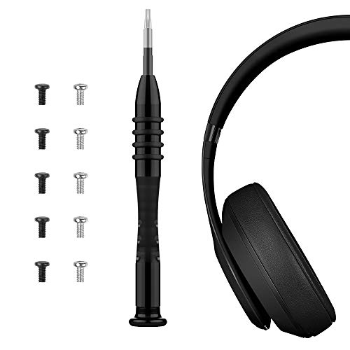 Geekria Headband Replacement Repair Tool with 10 Pcs Screws + Screwdriver Tool Kit, Fix Tool Compatible with Beats Studio 3.0, Studio 2.0, Studio 1.0 Headphones (Black)