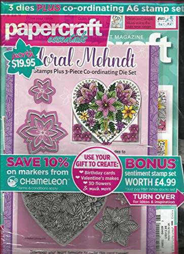 PAPER CRAFT ESSENTIALS MAGAZINE, FLORAL MEHNDI ISSUE, 2018 ISSUE NO, 168