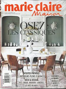 marie claire maison magazine, osez les ciassiques october, 2018 no. 504