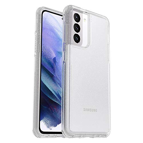 OtterBox SYMMETRY CLEAR SERIES Case for Galaxy S21 5G (ONLY - DOES NOT FIT Plus or Ultra) - STARDUST (SILVER FLAKE/CLEAR)