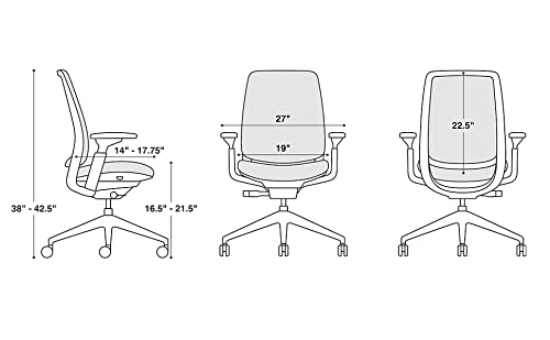 Steelcase Series 2 Office Chair, Air Back, Carpet Casters, Era Fabric (Pink Lemonade)