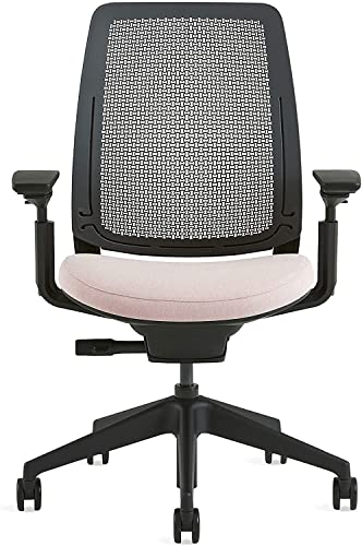 Steelcase Series 2 Office Chair, Air Back, Carpet Casters, Era Fabric (Pink Lemonade)