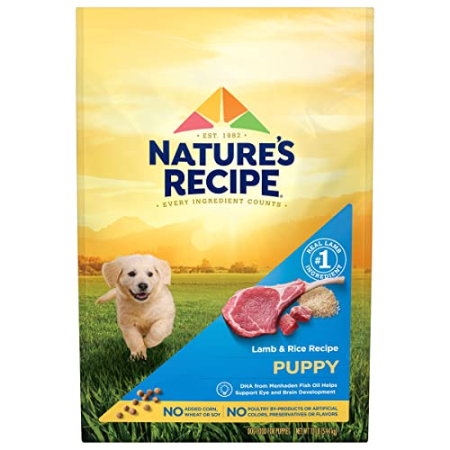 Nature′s Recipe Dry Puppy Food, Lamb & Rice Recipe, 12 lb. Bag