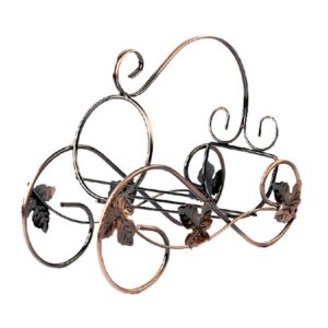 muellery decorative wine bottle holder single bottle tabletop countertop centerpiece décor carriage design tpkz37724