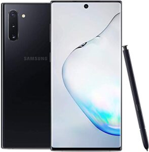 samsung galaxy note 10+ plus 5g enabled verizon + gsm unlocked 256gb aura black (renewed)