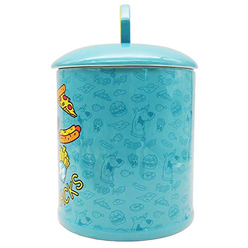 Silver Buffalo Scooby Doo Scooby Snacks Large Canister Ceramic Cookie Jar, 9.5(height) x 7(diameter)