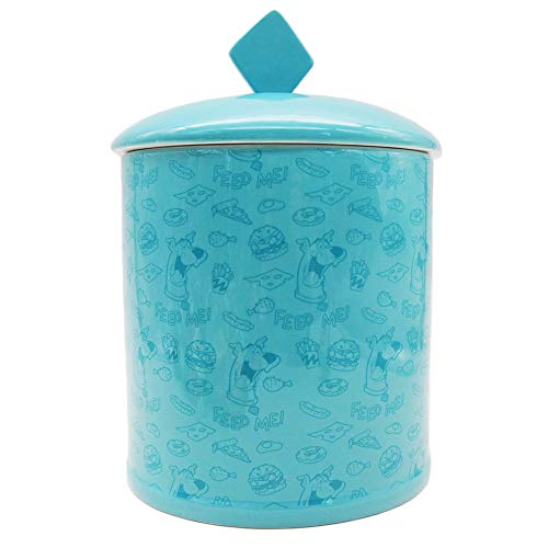 Silver Buffalo Scooby Doo Scooby Snacks Large Canister Ceramic Cookie Jar, 9.5(height) x 7(diameter)