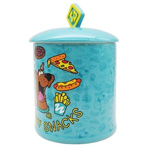 Silver Buffalo Scooby Doo Scooby Snacks Large Canister Ceramic Cookie Jar, 9.5(height) x 7(diameter)