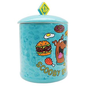 Silver Buffalo Scooby Doo Scooby Snacks Large Canister Ceramic Cookie Jar, 9.5(height) x 7(diameter)