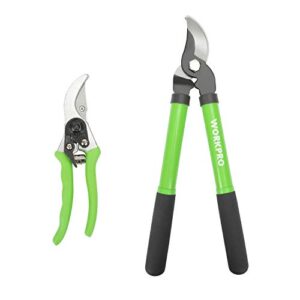 workpro w151010 limb and branch pruner tool set, heat-treated steel (1 set)