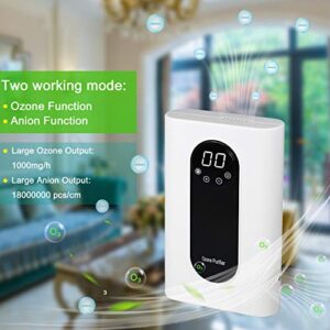 WSTA Portable Ozone Generator,1000mg/h Multipurpose Ozone Machine for Air,Water,Food,Home,Office,Hunting