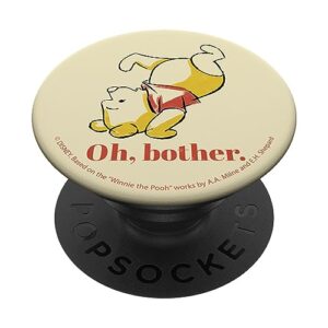 disney winnie the pooh oh, bother vintage portrait popsockets standard popgrip